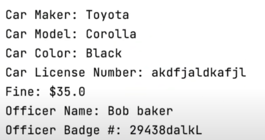 Solved I need help to have the following output My code | Chegg.com