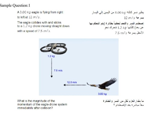 Solved Sample Question: 1 A 3.00 kg eagle is flying from | Chegg.com