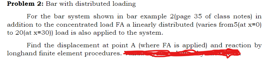 Problem 4: Beam FEA various Boundary conditions for | Chegg.com