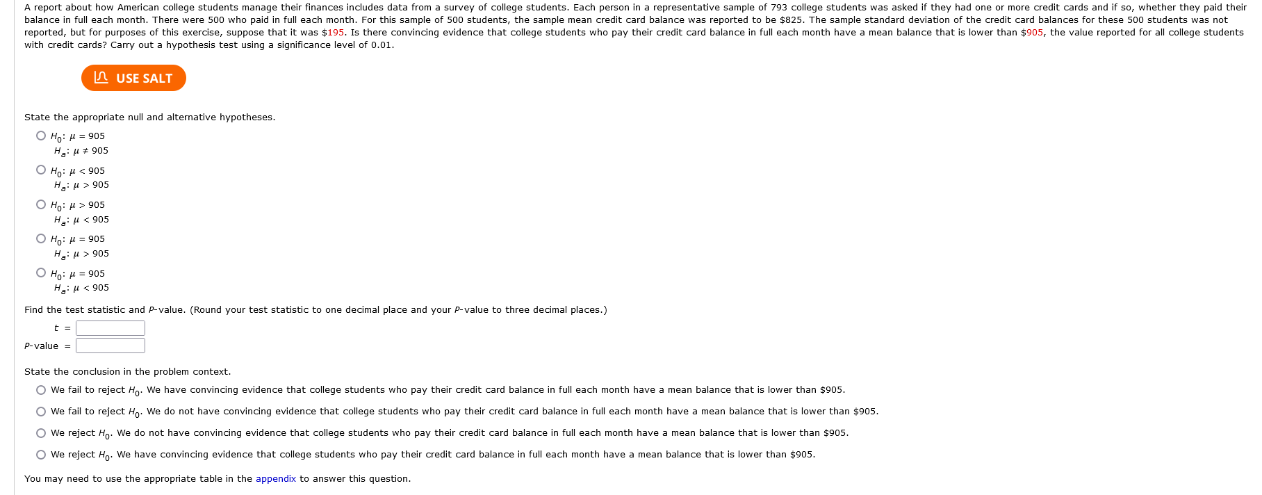 Solved with credit cards? Carry out a hypothesis test using | Chegg.com