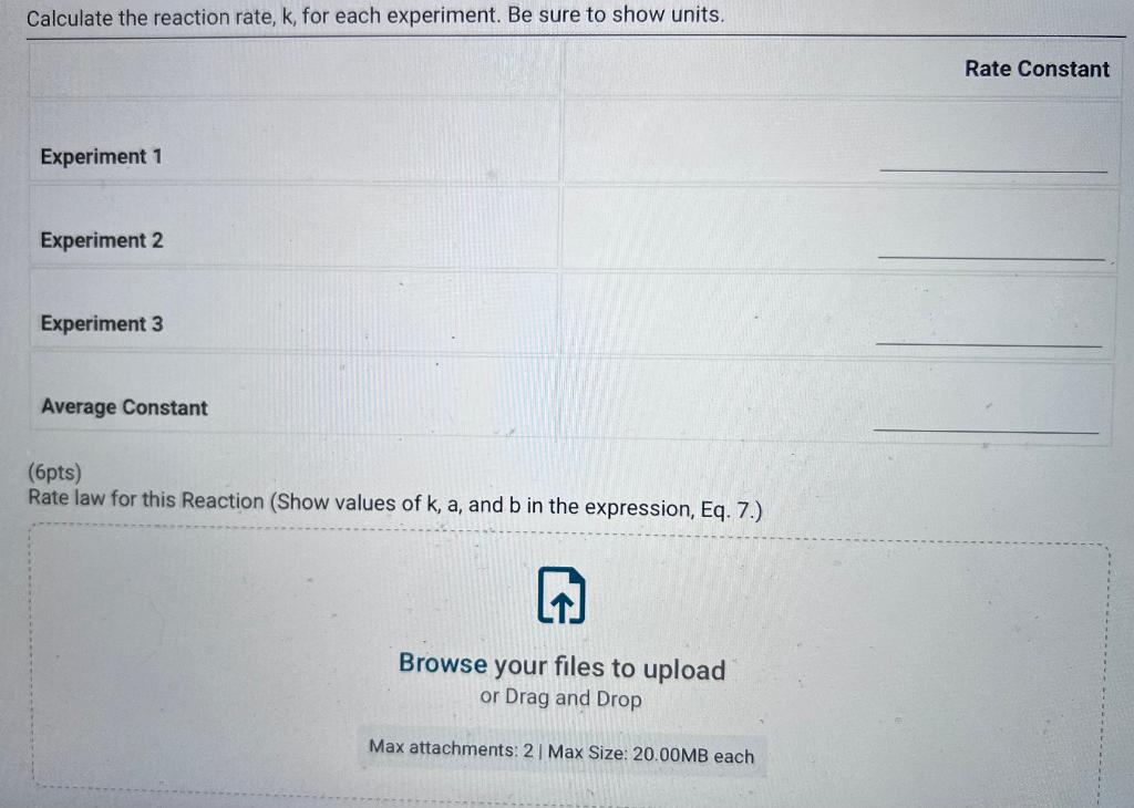 Solved Calculate the initial concentrations on each of the | Chegg.com