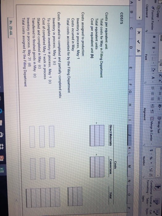E Merge & Center E Merge & Center Conditional Format | Chegg.com
