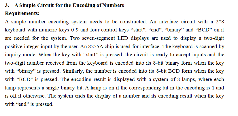 Solved 3. A Simple Circuit for the Encoding of Numbers | Chegg.com