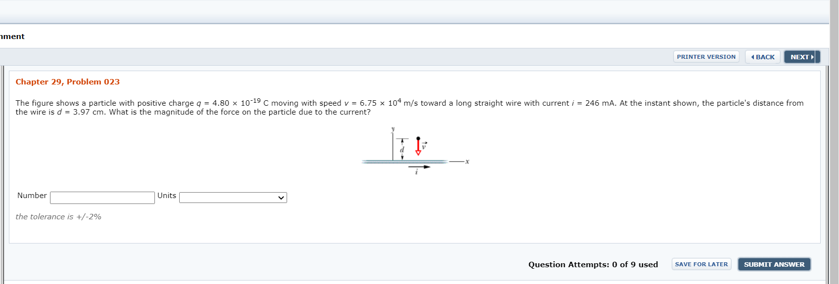 Solved ament PRINTER VERSION BACK NEXT Chapter 29, Problem | Chegg.com