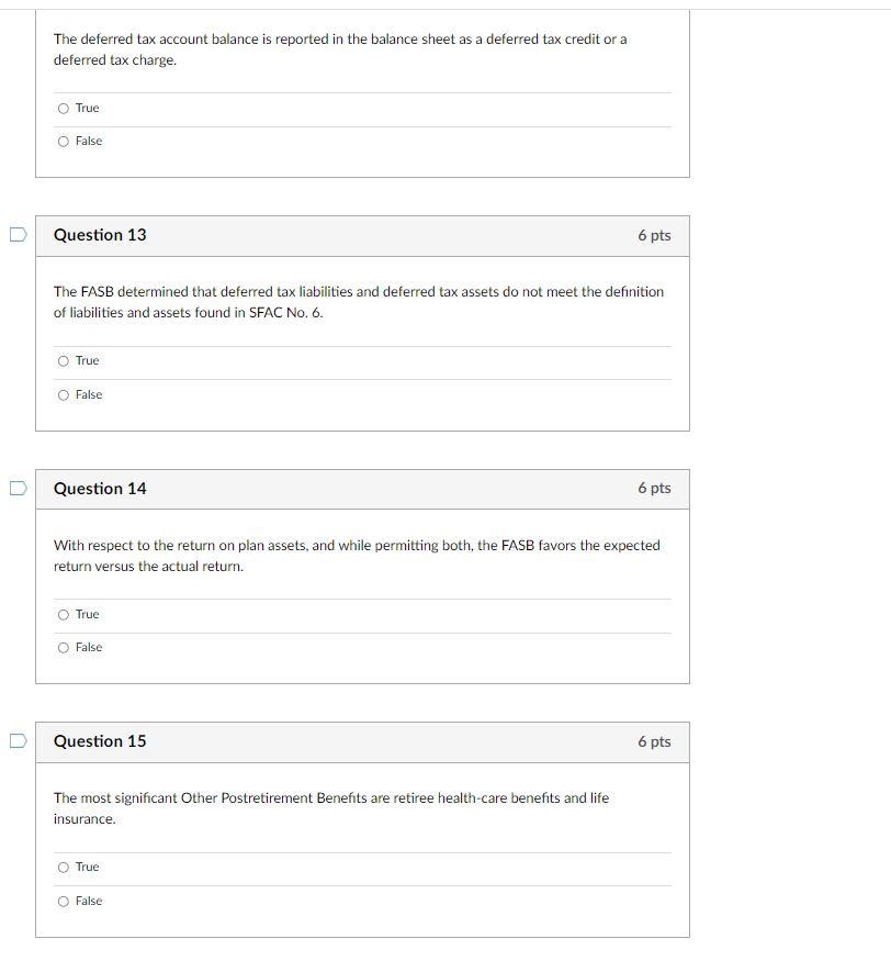 Solved The deferred tax account balance is reported in the | Chegg.com