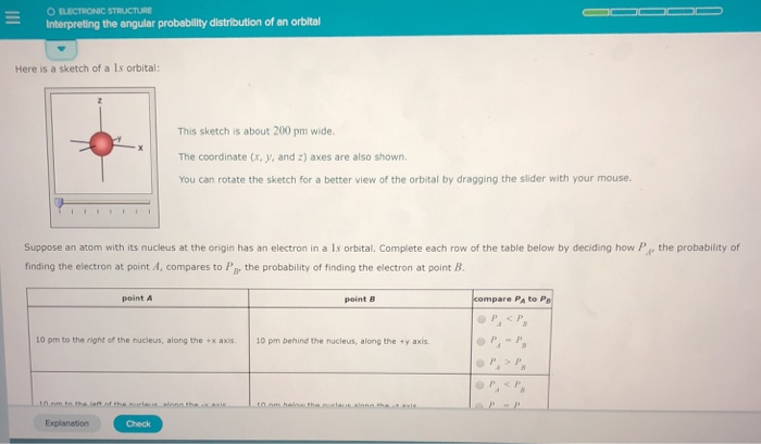 Solved OBLECTRONIC STRUCTURe Interpreting the angular | Chegg.com