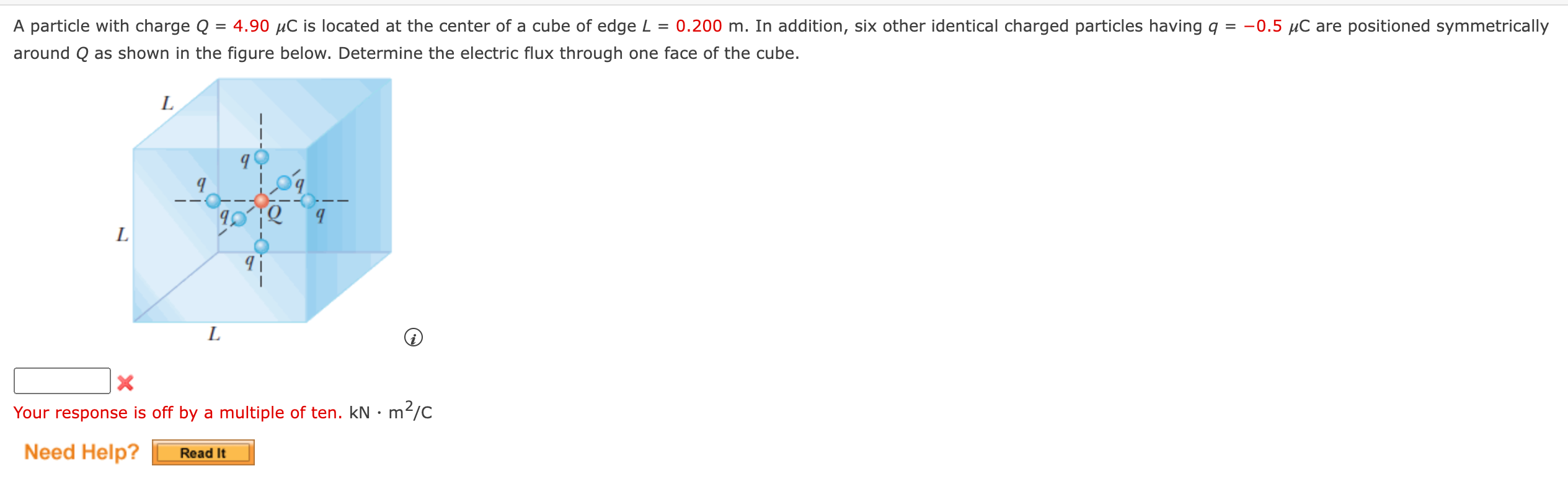 Solved A particle with charge Q=4.90μC is located at the | Chegg.com