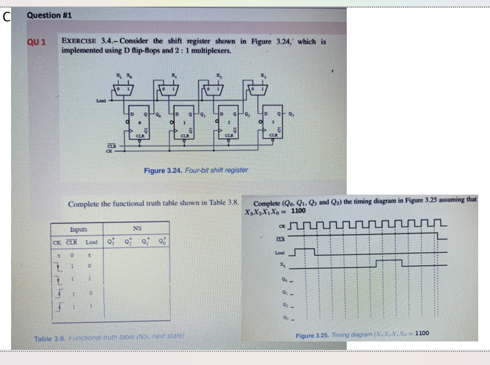 Solved EXERCISE 3.4.-Consider the shift register shown in | Chegg.com
