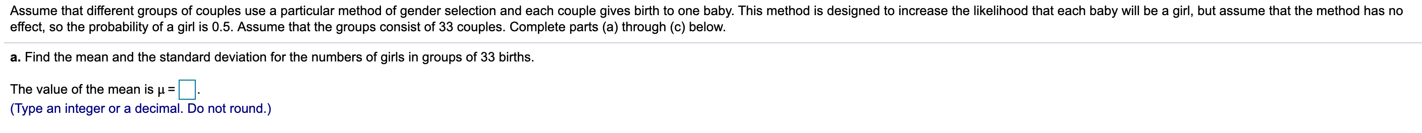Solved Assume that different groups of couples use a | Chegg.com