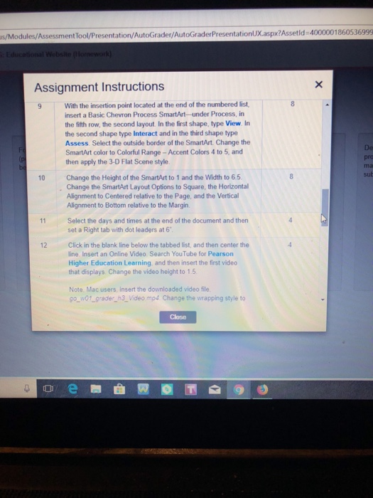 sus/Modules/Assessment | Chegg.com