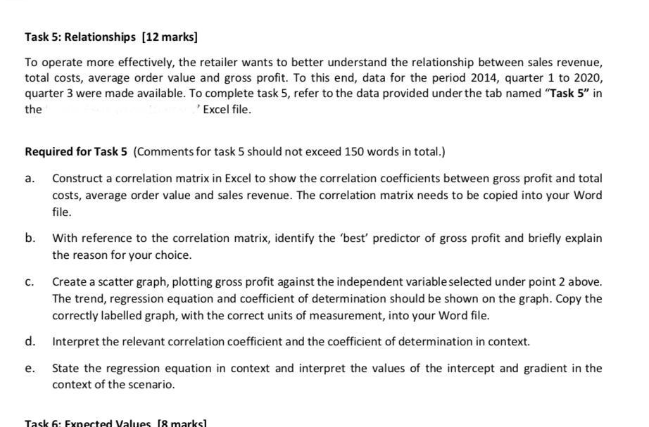 Solved Task 5: Relationships [12 marks] To operate more | Chegg.com