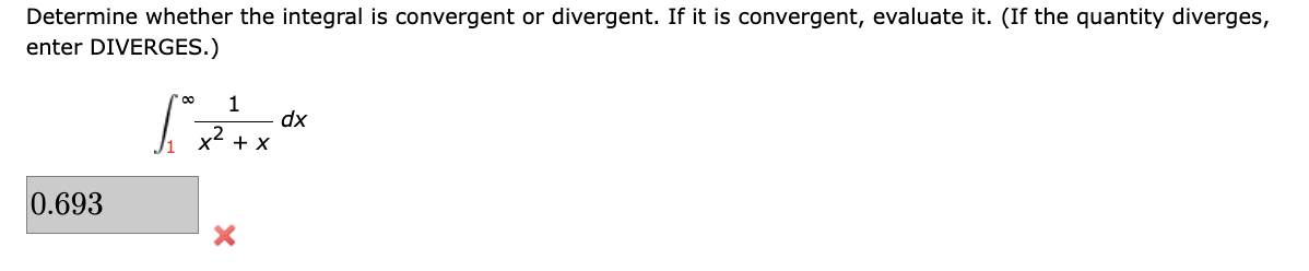 Solved Determine whether the integral is convergent or | Chegg.com