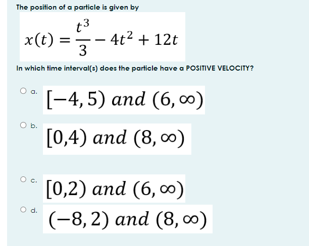 Solved The position of a particle is given by | Chegg.com