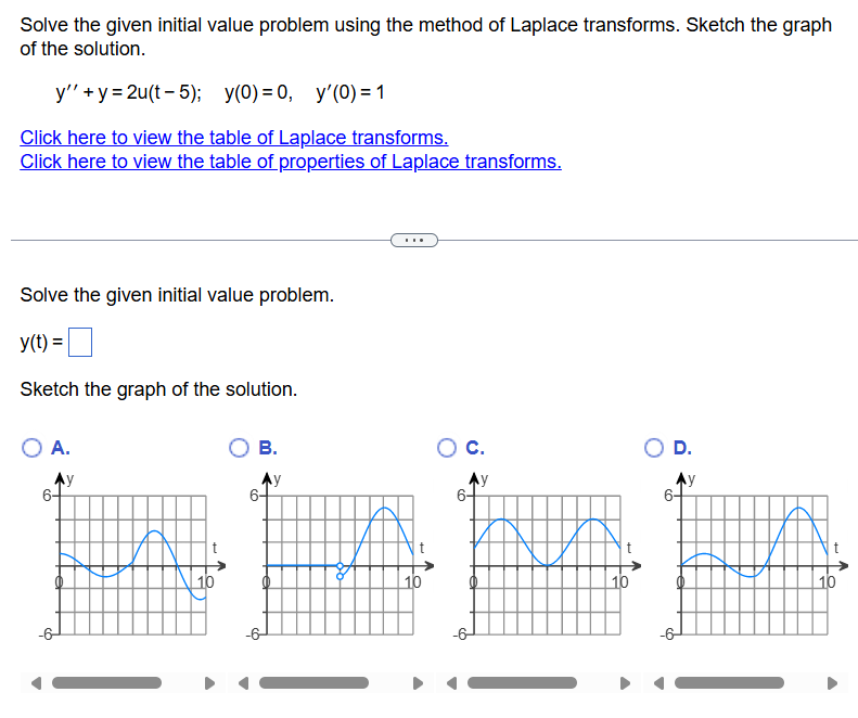 Solved Solve the given initial value problem using the | Chegg.com