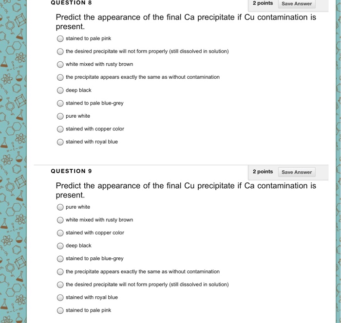 Solved QUESTION 8 2 points Save Answer Predict the | Chegg.com Solved QUESTION 8 2 points Save Answer Predict the | Chegg.com