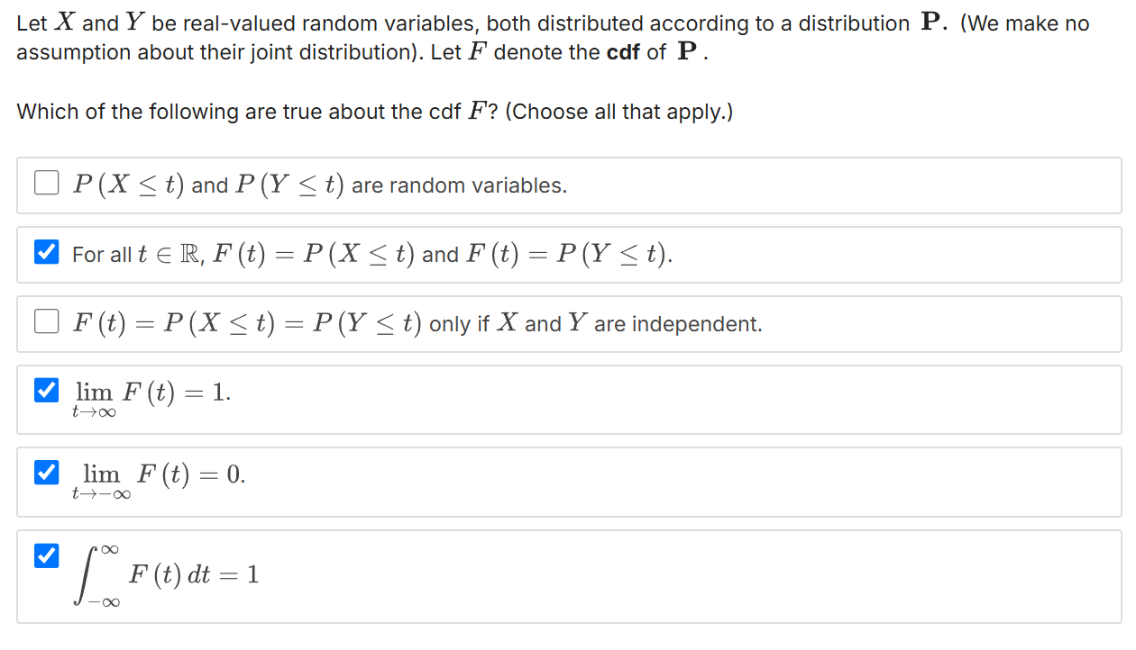 Solved Let x ﻿and Y be ﻿real-valued random variables, both | Chegg.com