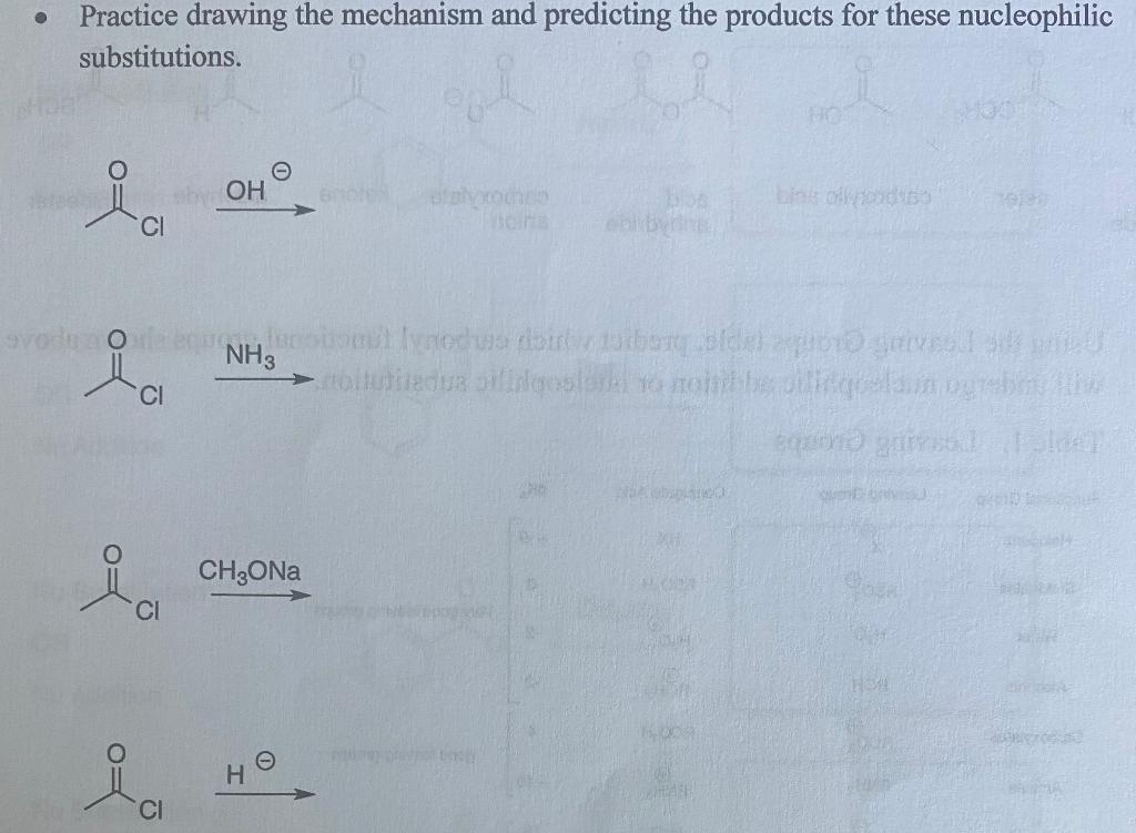 Solved Practice drawing the mechanism and predicting the | Chegg.com