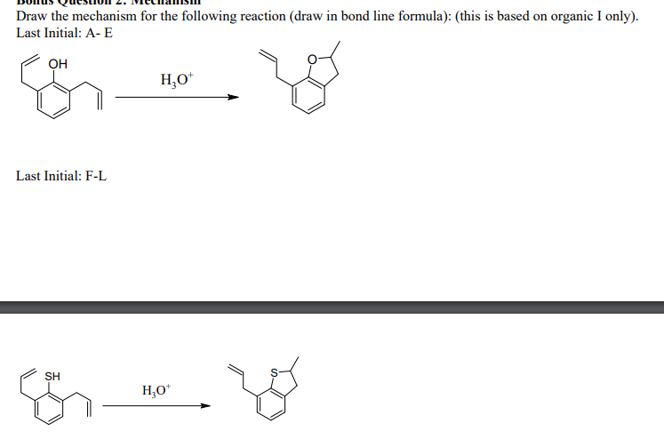 Solved Draw the mechanism for the following reaction (draw | Chegg.com