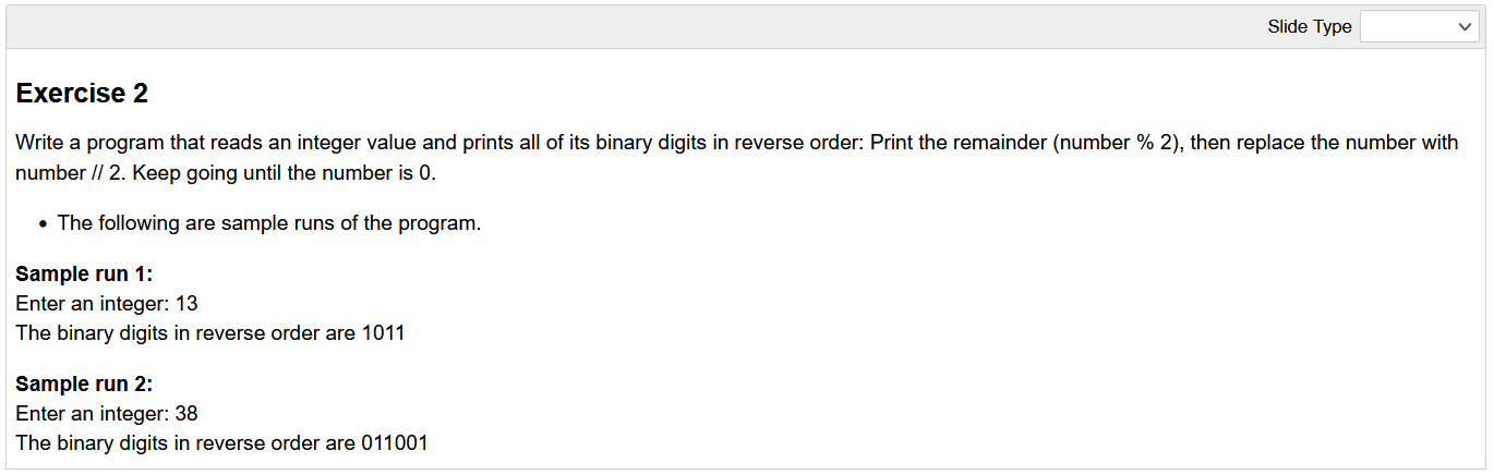 Solved Write a program that reads an integer value and | Chegg.com