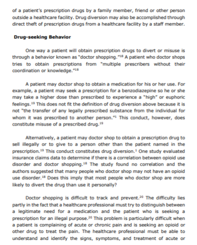 Solved Drug Diversion and the scope of the Problem "Drug | Chegg.com