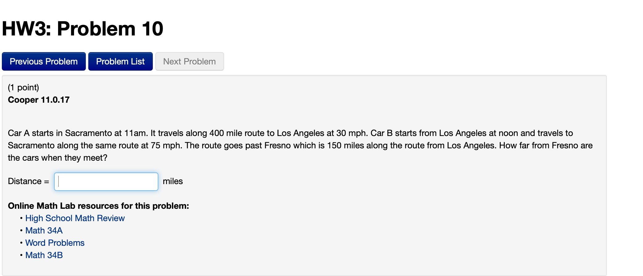 Solved HW3: Problem 10 Previous Problem Problem List Next | Chegg.com