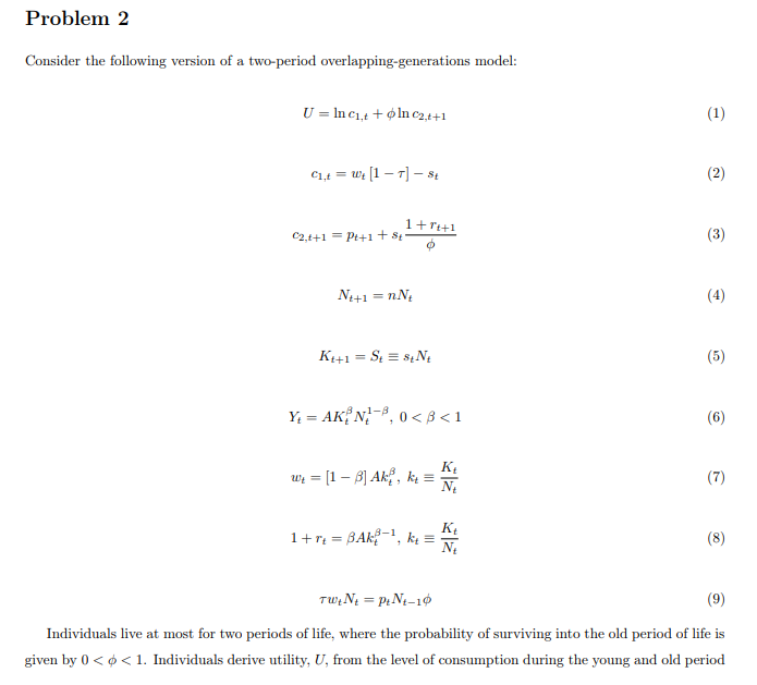 Problem 2 Consider the following version of a | Chegg.com
