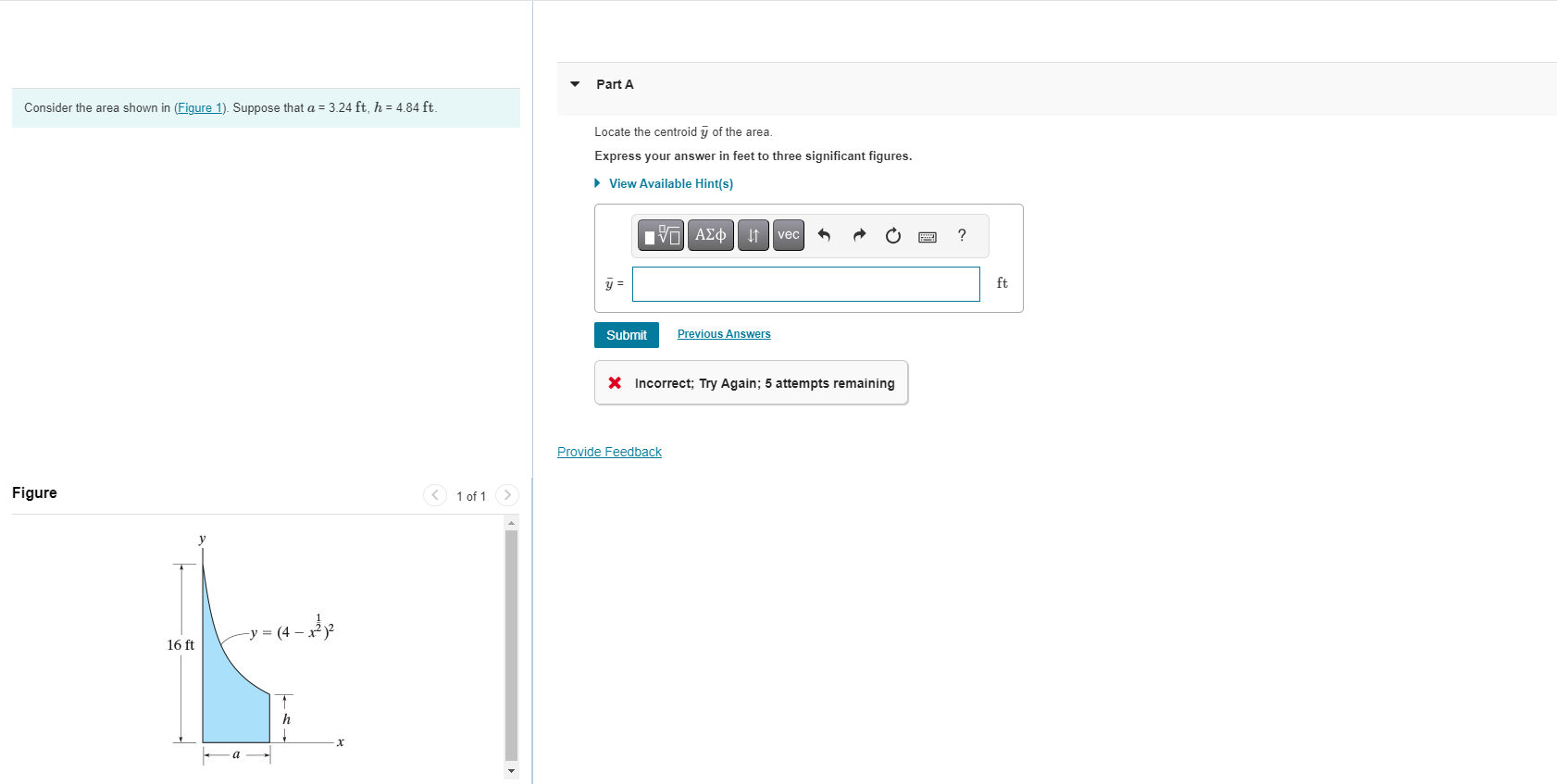 Solved Consider the area shown in (Figure 1). Suppose that | Chegg.com