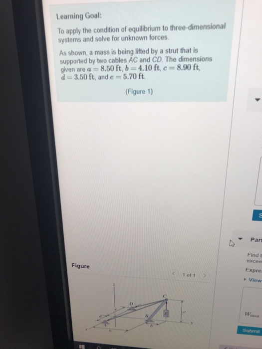 Solved Learning Goal: To apply the condition of equilibrium | Chegg.com