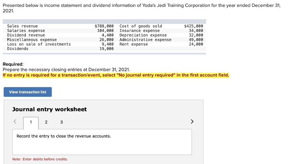 Solved Journal entry worksheet Record the entry to | Chegg.com