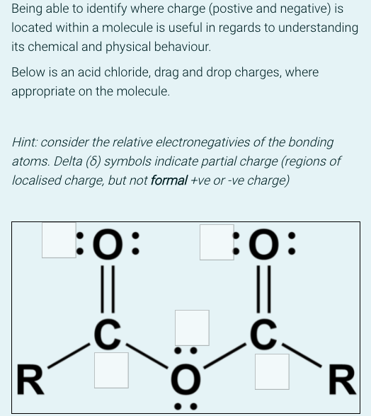 Solved Being able to identify where charge (postive and | Chegg.com