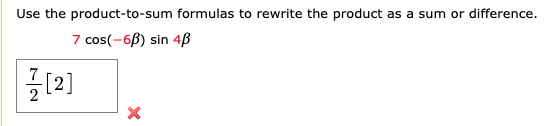 Solved Use the product-to-sum formulas to rewrite the | Chegg.com