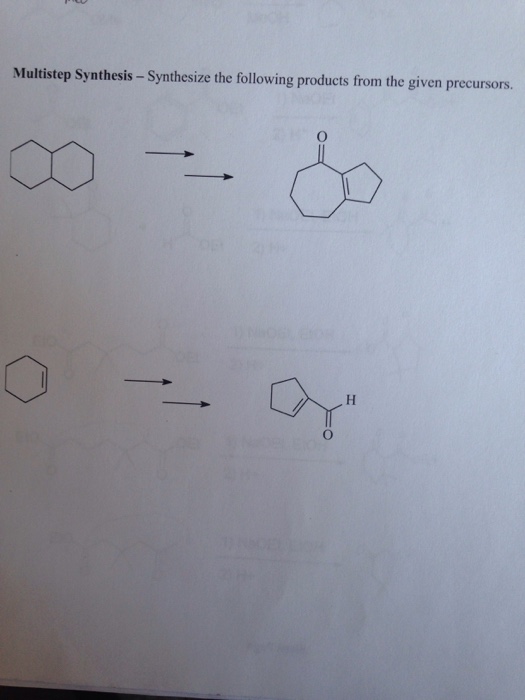 Solved Multistep Synthesis - Synthesize the following | Chegg.com