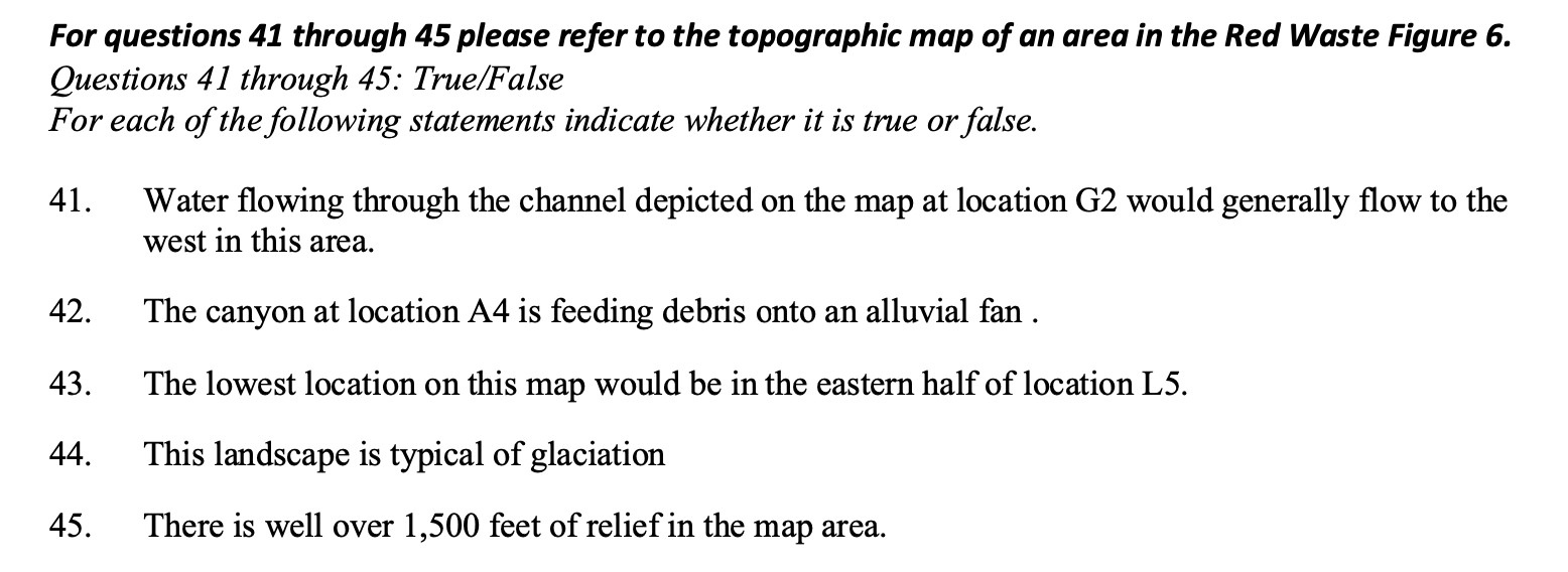 Solved Based on this map (FIGURE 6) below answer the | Chegg.com