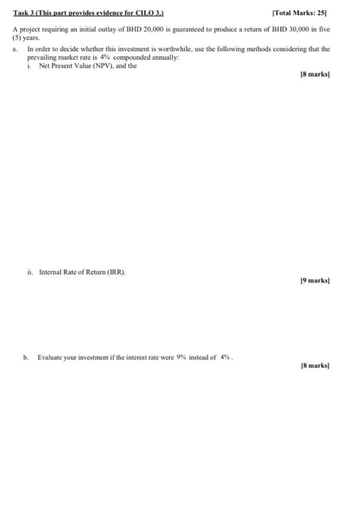 Solved Task 3 (This part provides evidence for CILO 3.) | Chegg.com