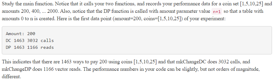 Solved Write one recursive function, mkChangeDC , based on | Chegg.com