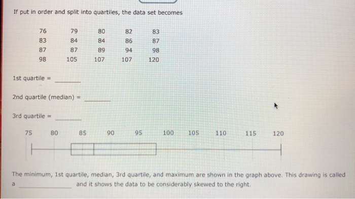 Solved Quartiles divide the number of observations into four | Chegg.com