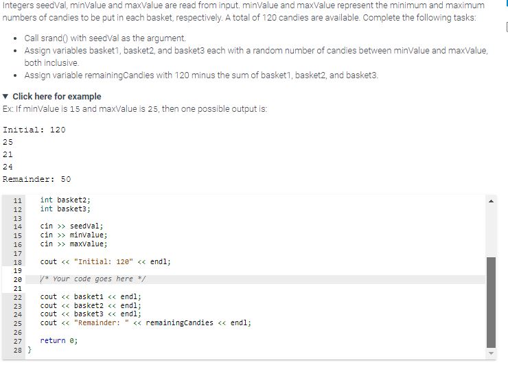 Solved Integers Seedval Minvalue And Maxvalue Are Read From
