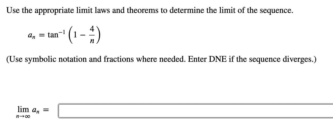 Solved Use the appropriate limit laws and theorems to | Chegg.com