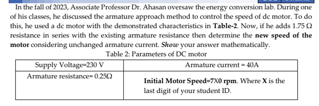 Solved In the fall of 2023, ﻿Associate Professor Dr. ﻿Ahasan | Chegg.com