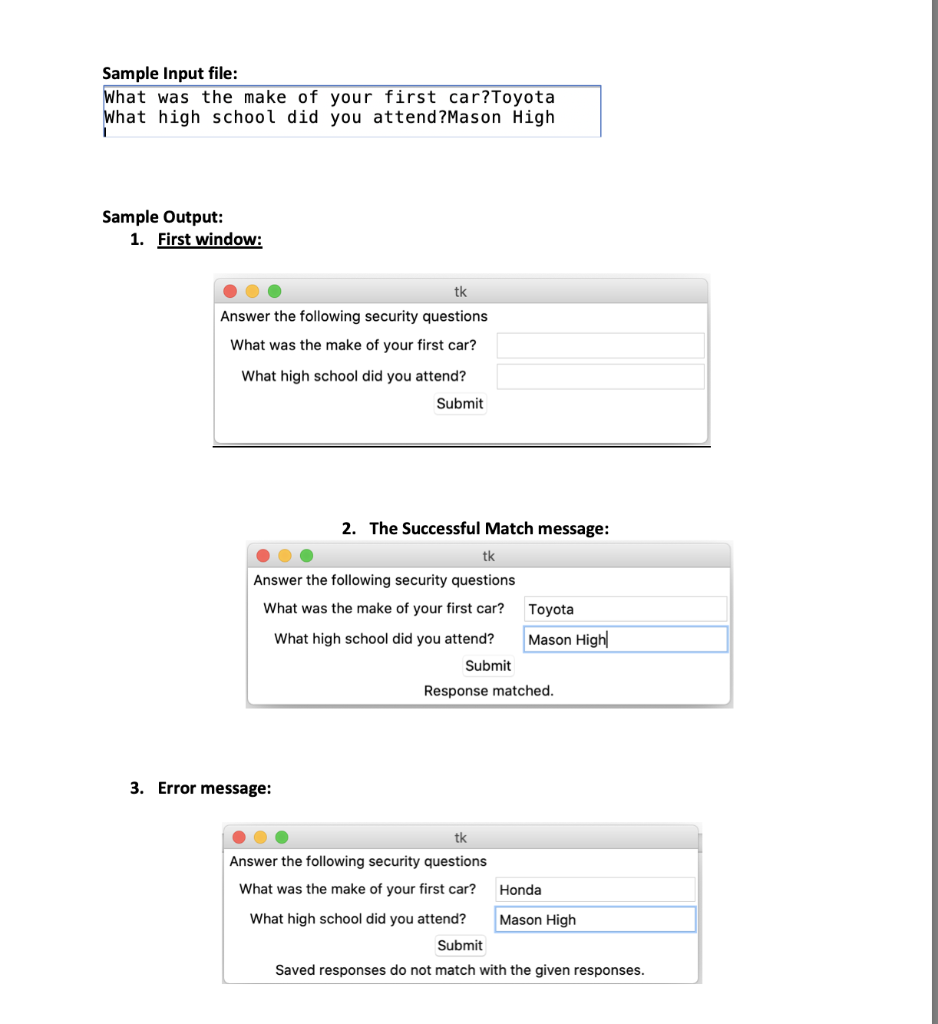 Solved Sample Input file: What was the make of your first | Chegg.com