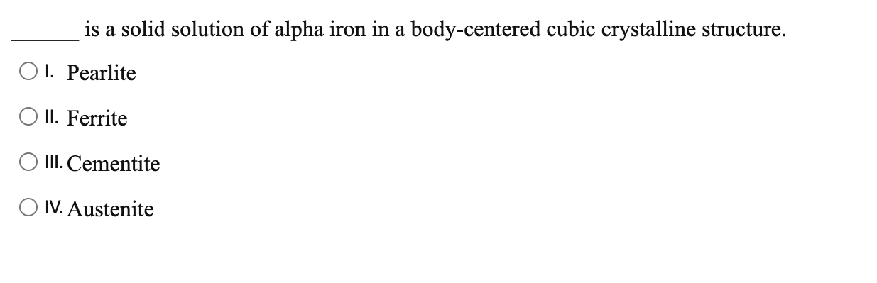 Solved is a solid solution of alpha iron in a body-centered | Chegg.com