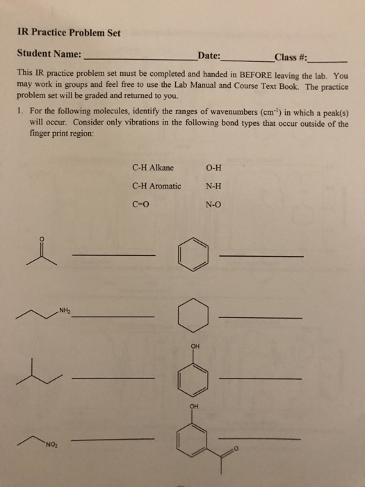 Solved IR Practice Problem Set Student Name: Date: Class #: | Chegg.com