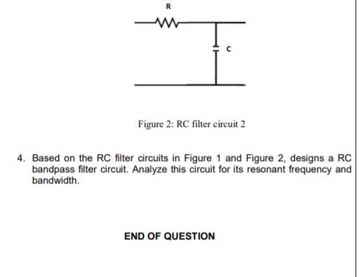 Solved PROJECT: RC filter circuit analysis using MATLAB AIM: | Chegg.com