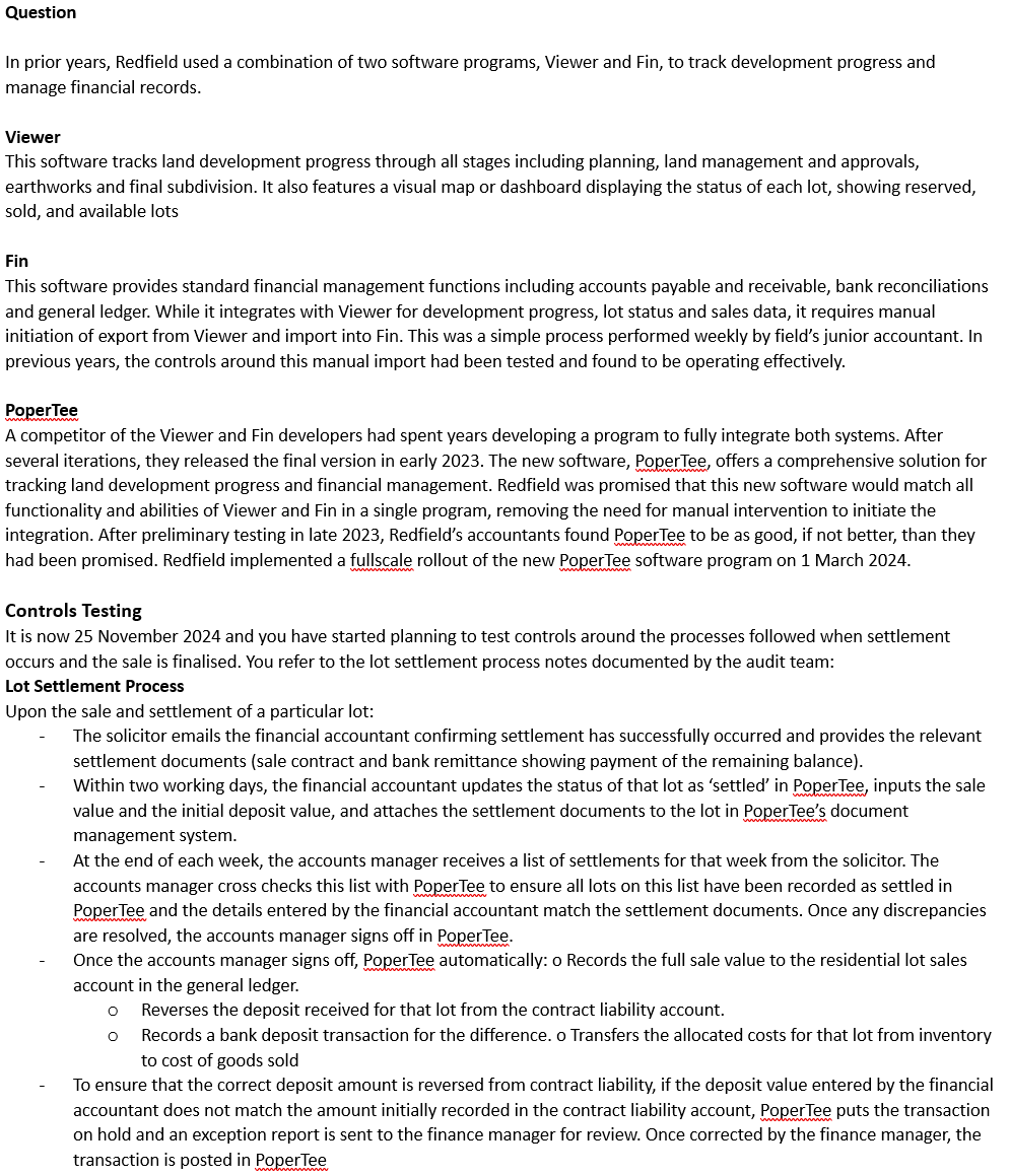 Solved 1. ﻿Discuss why the auditor cannot rely on prior year | Chegg.com