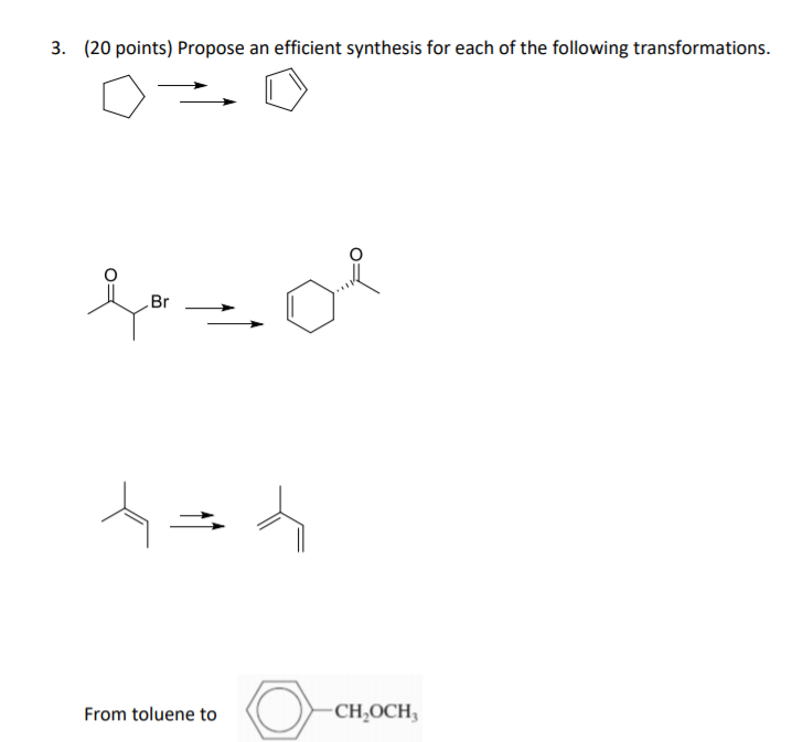 Solved 3. (20 points) Propose an efficient synthesis for | Chegg.com
