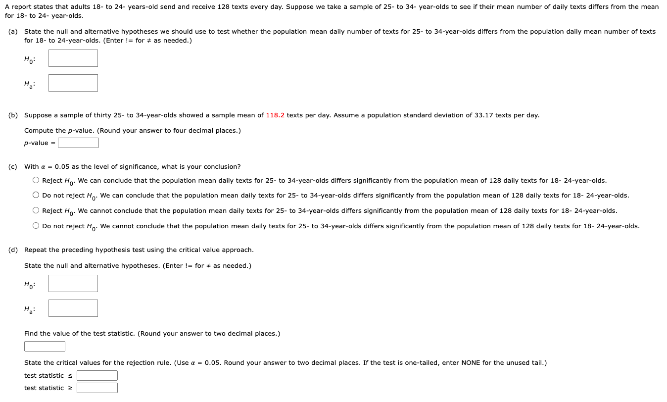 Solved for 18- to 24- year-olds. for 18- to 24-year-olds. | Chegg.com