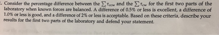 Solved 1. Consider the percentage difference between the | Chegg.com