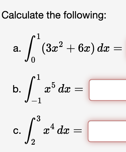 Solved Calculate the | Chegg.com