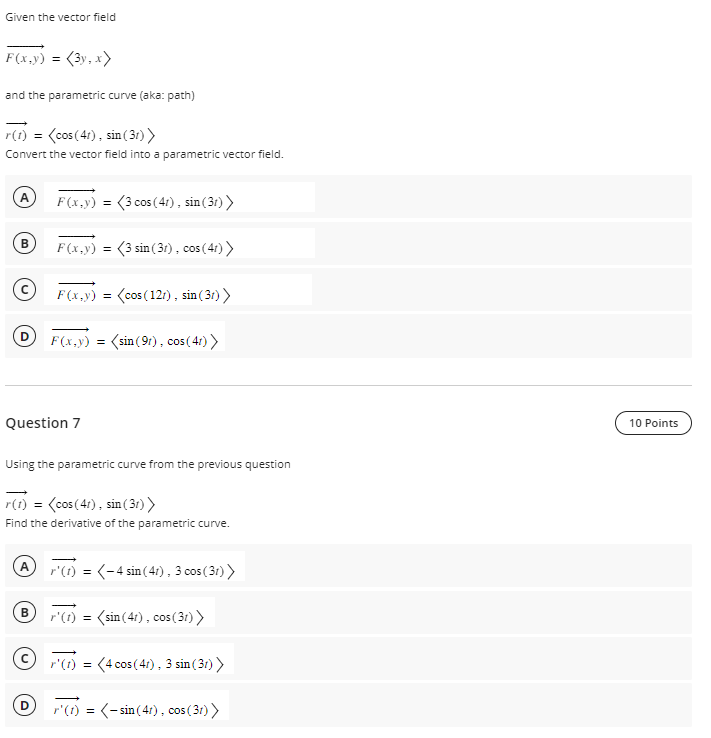 Solved Given the vector field F(x,y)= 3y,x and the | Chegg.com