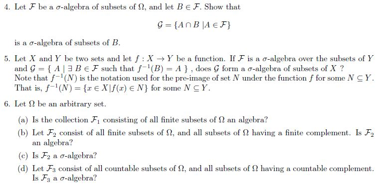 Solved 1. a) Let A1, A2, ..., An be a finite collection of | Chegg.com